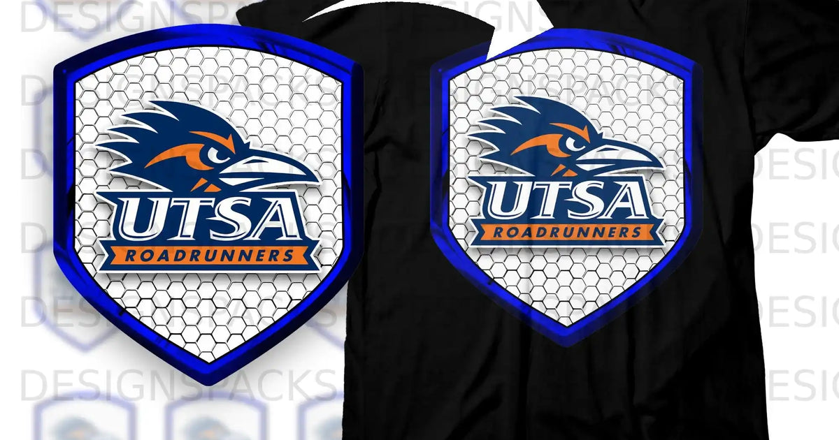 UTSA Roadrunners Hexagon Background Official Logo Png Digital Download ...