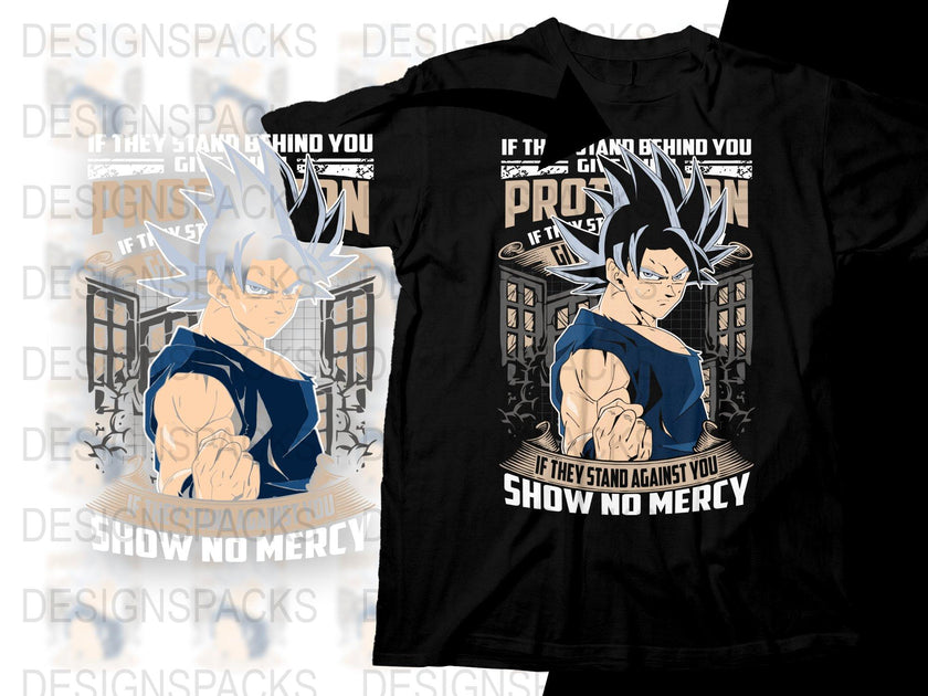 Powerful Protection Anime Goku Png Digital Download