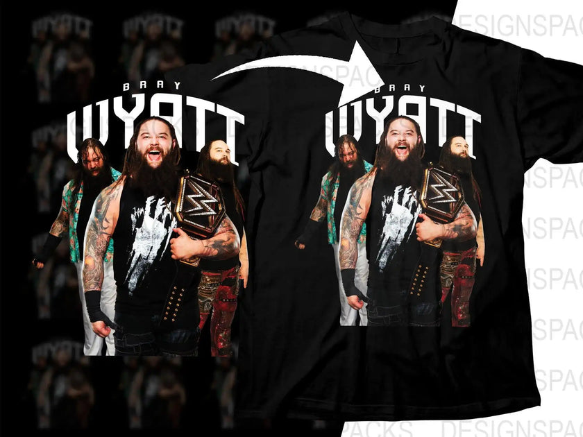 Champion Wrestler Bray Wyatt Wrestling Bootleg Graphic Png Digital Dow