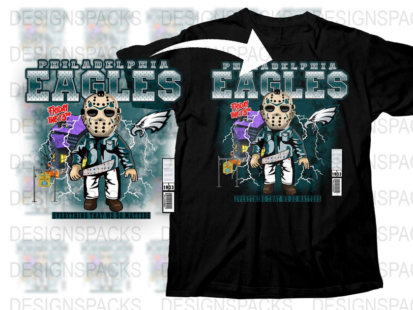 Philadelphia Eagles Jason Voorhees Graphic Png Digital Download
