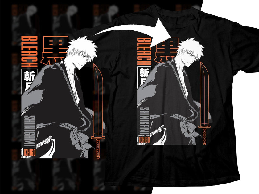 Iconic Bleach Ichigo Shinigami Sword Art Png Digital Download