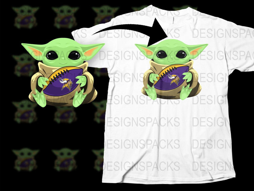 Minnesota Purple Baby Alien Football Themed Png Digital Download