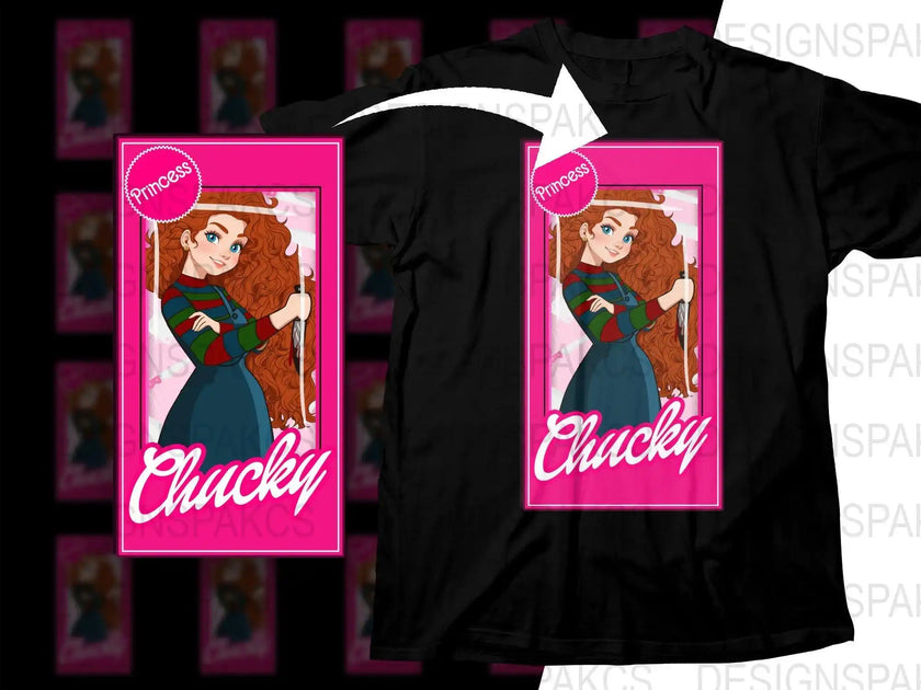 Chucky Princess Halloween Graphic Design Png Digital Download
