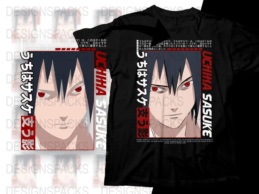 Sasuke Uchiha Naruto Graphic Png Digital Download