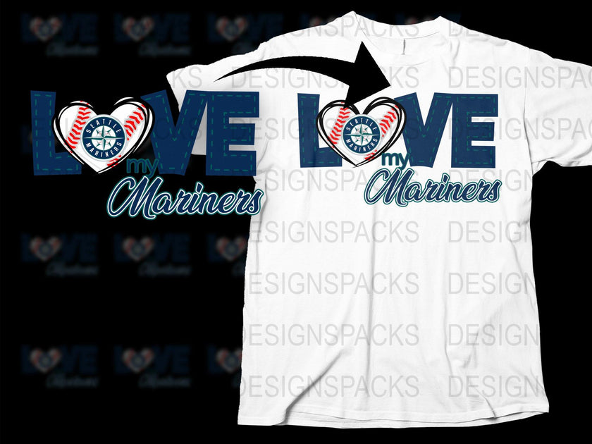 Love My Seattle Mariners Png Digital Download