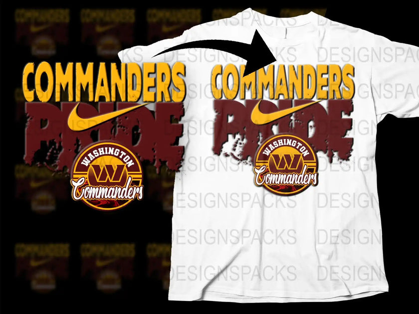 Show Your Washington Commanders Pride Png Digital Download