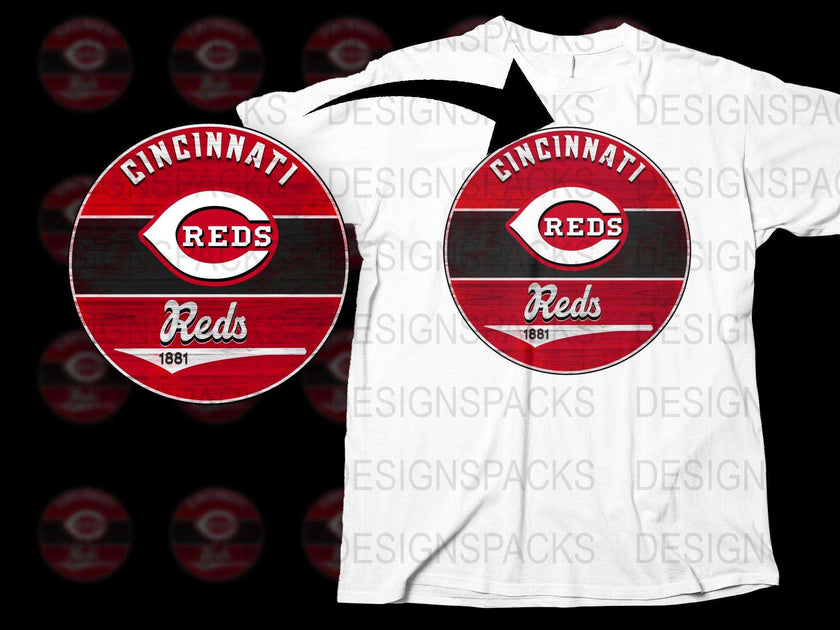 Cincinnati Reds 1881 Logo Graphic Png Digital Download
