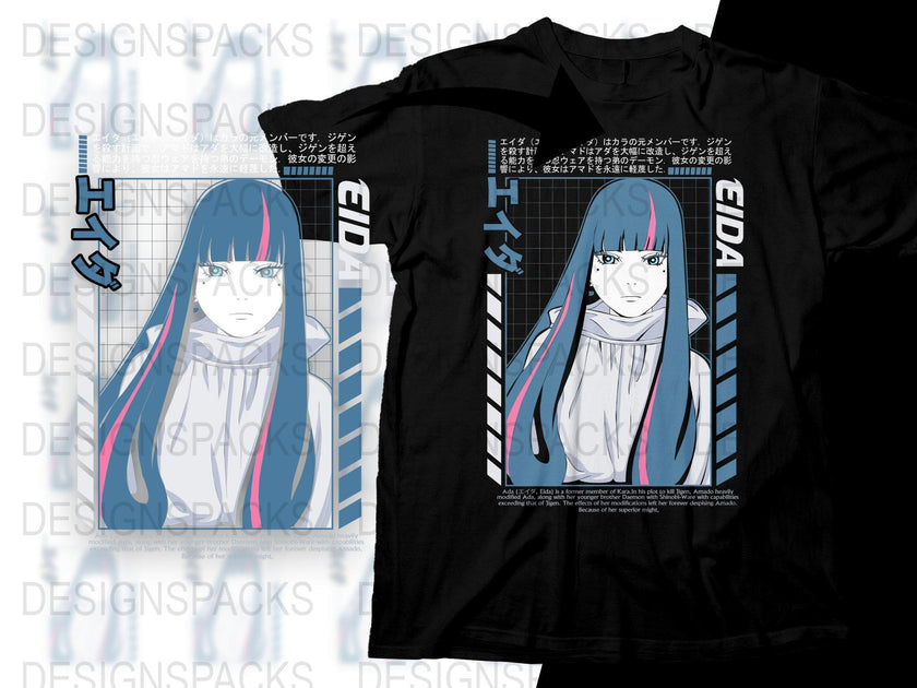 Eida Anime Character Graphic Design Png Digital Download