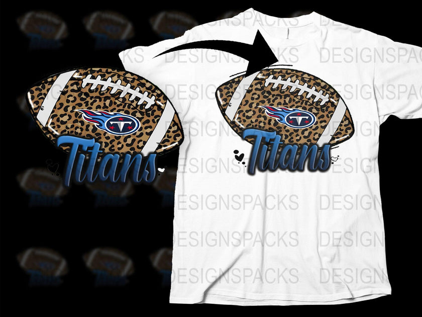 Unique Titans Football Graphic Png Digital Download