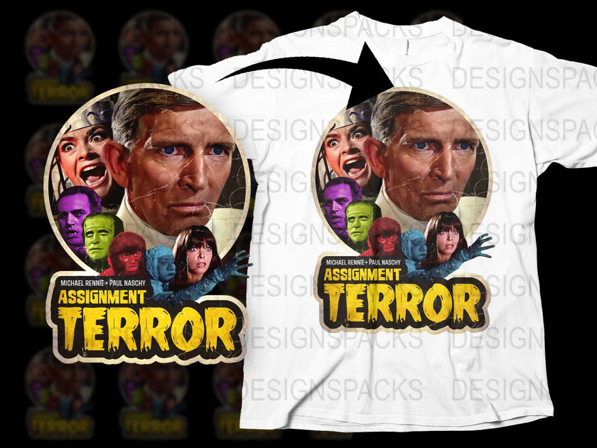 Assignment Terror Themed Graphic Movie Star Png Digital Download