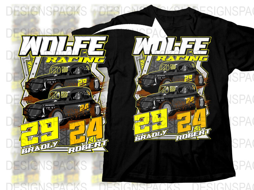 Wolfe Racing 29 24 Bradly Robert Graphic Png Digital Download