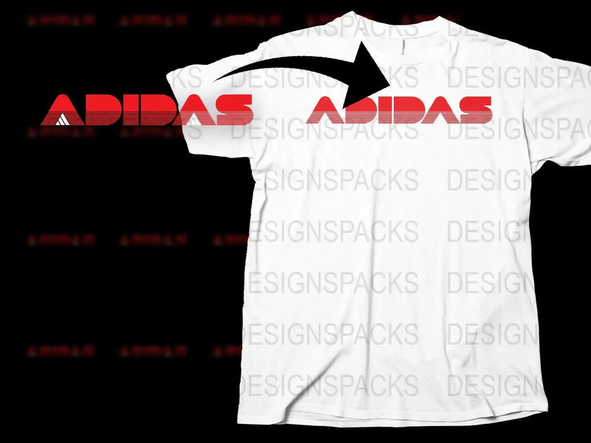 Adidas Retro Logo Design Png Digital Download