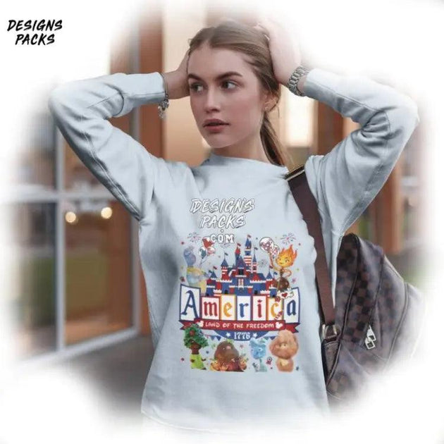 Elemental Fireboy & Watergirl America Freedom Cartoon Elemental 4th Of