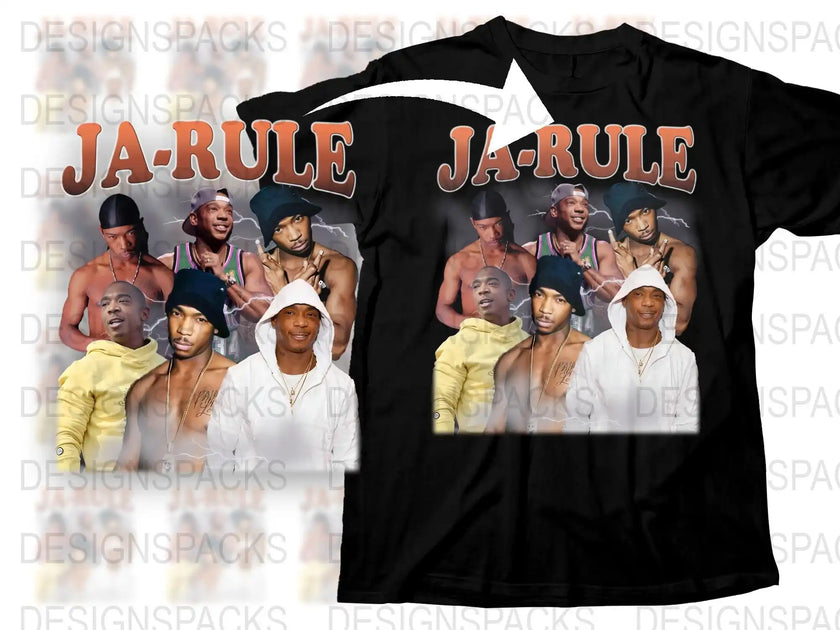 Ja-Rule Multiple Poses Rap Music Bootleg Png Digital Download