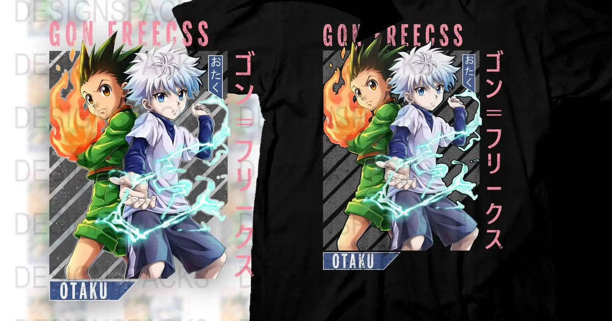 Exciting Anime Gon Freecss and Friend Graphic Png Digital Download ...