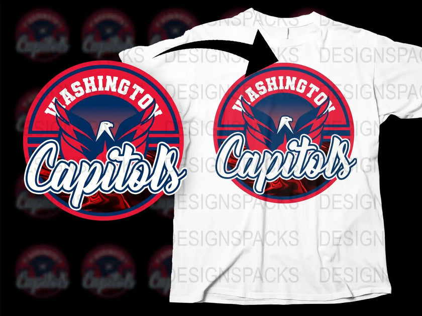Washington Capitals Official Team Logo Png Digital Download
