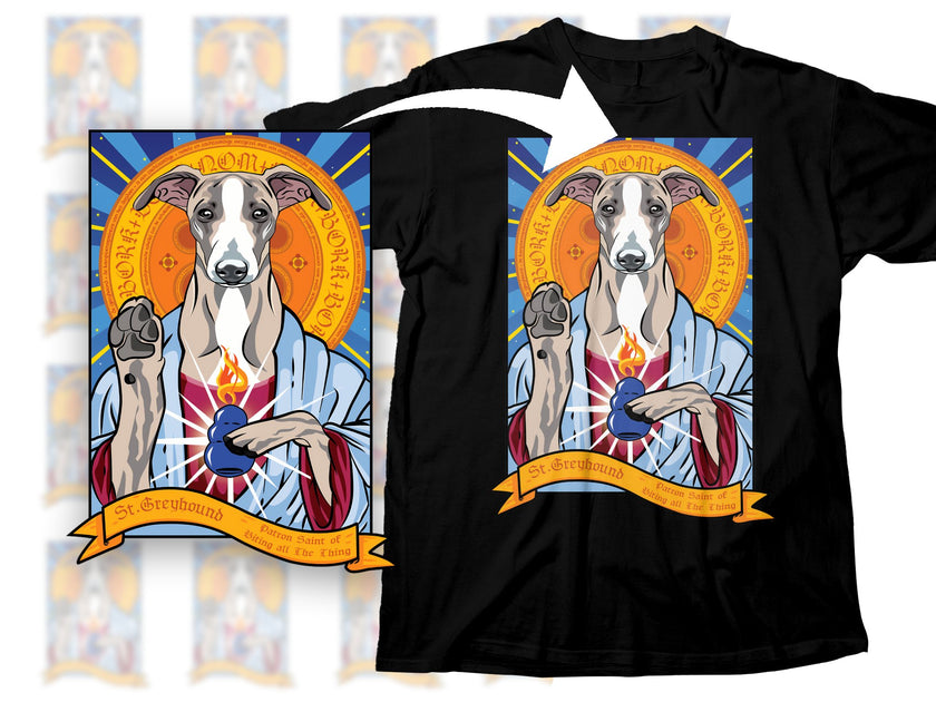 Saint Greyhound Patron Saint Bringing All Things Png Digital Download