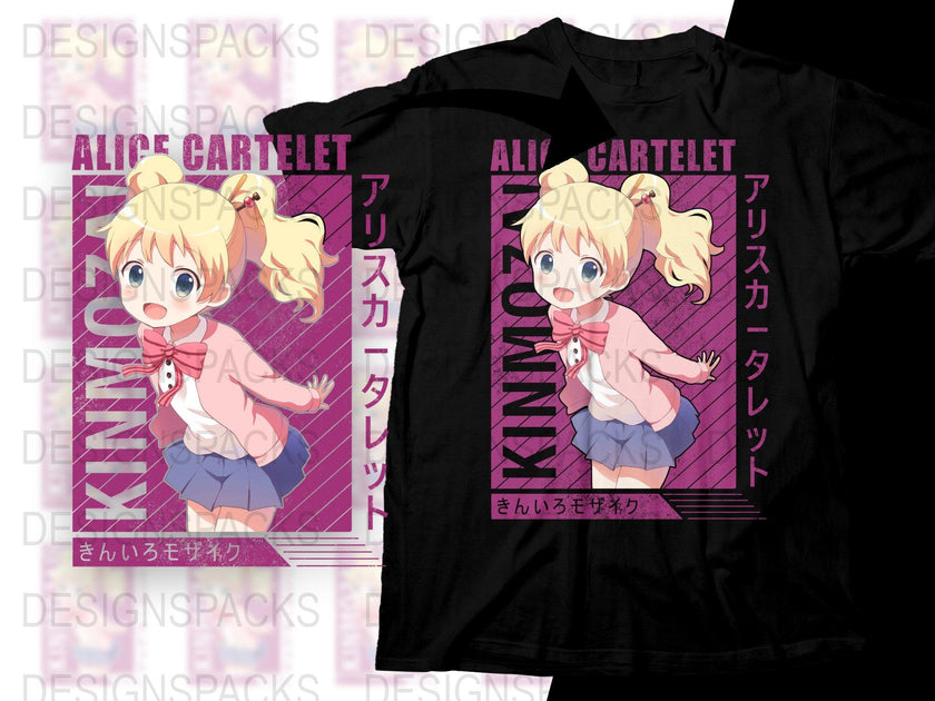KINMOZA Alice Cartelet Anime Graphic Design Png Digital Download