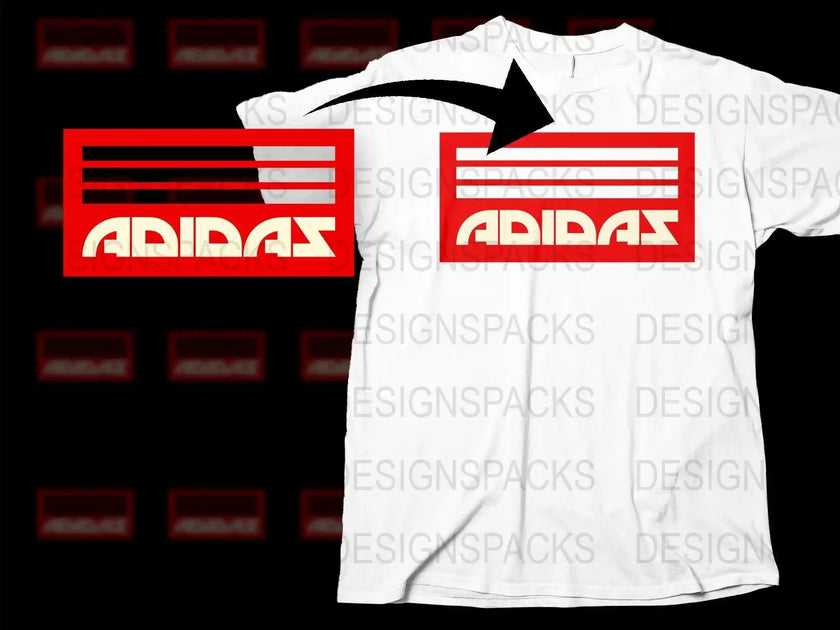 Adidas Retro Logo Design Png Digital Download