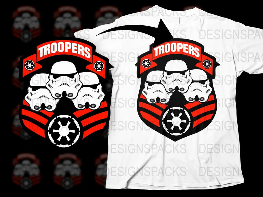 Troopers Stormtrooper Logo Design Graphic Png Digital Download