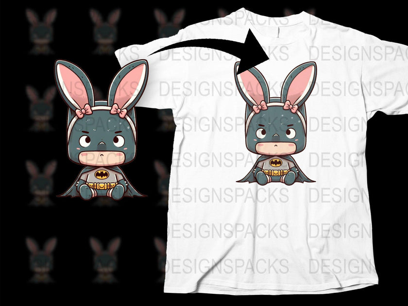 Batman Easter Bunny Limited Edition Png Digital Download