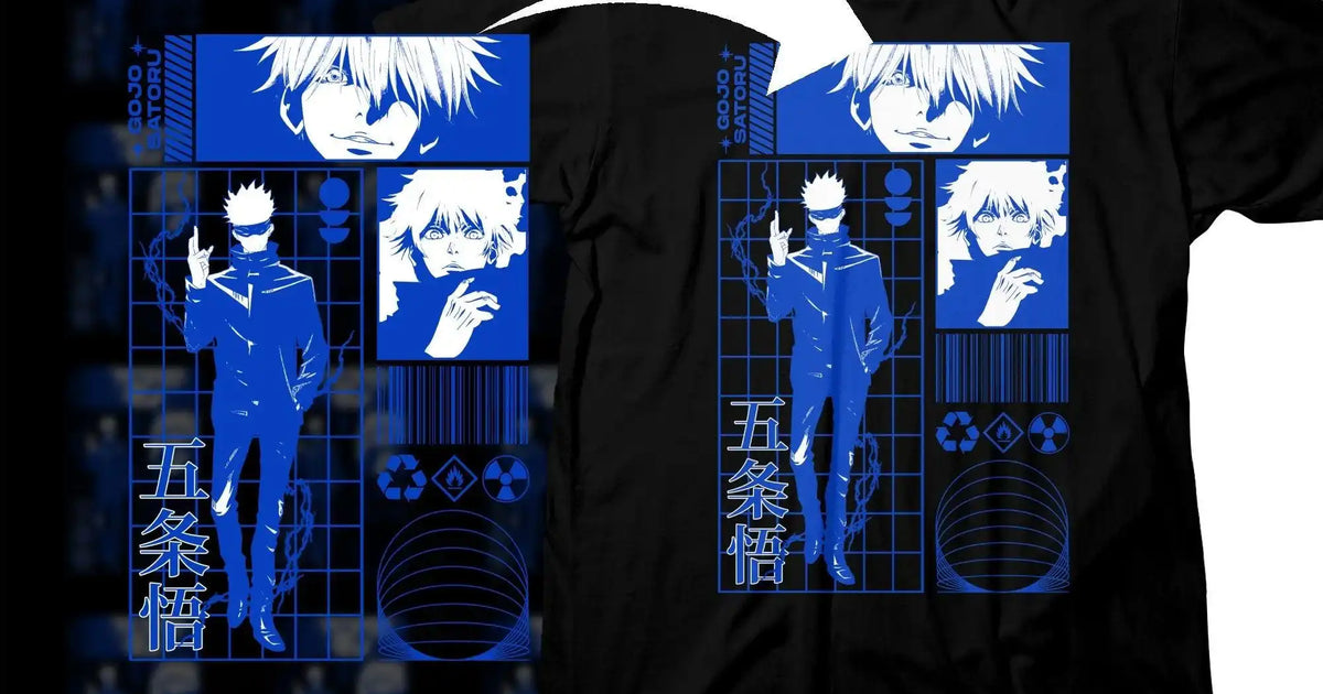 Gojo Satoru Stylish and Cool Anime Png Digital Download – DESIGNSPACKS