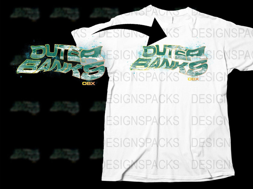 Outer Banks OBX Themed Graphic Logo Png Digital Download