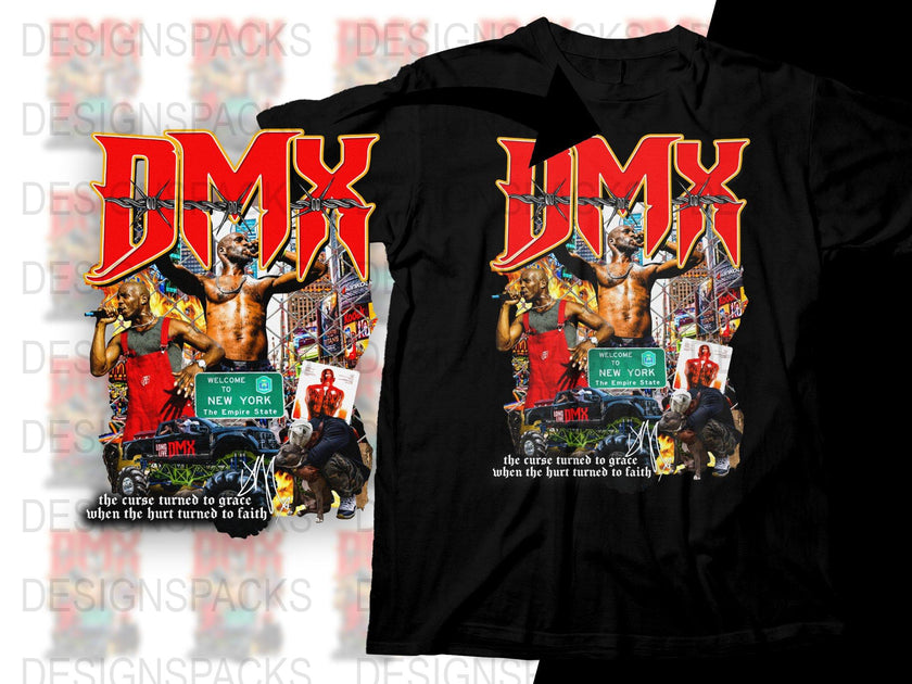 DMX Bootleg Themed Graphic Collage Png Digital Download