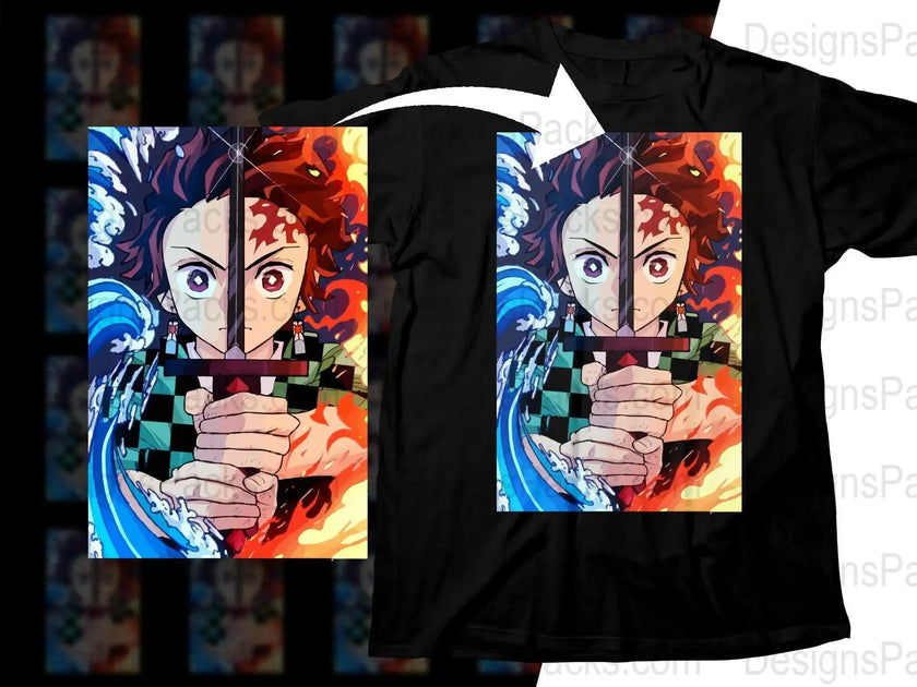 Demon Slayer Tanjiro Kamado Png Digital Download