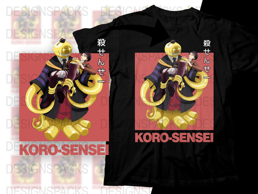 Koro-Sensei and Student Cool Anime Art Png Digital Download