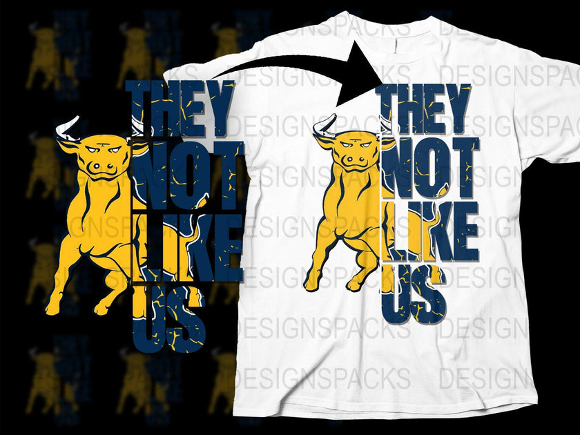 Unique Bull Logo With Catchy Slogan Png Digital Download