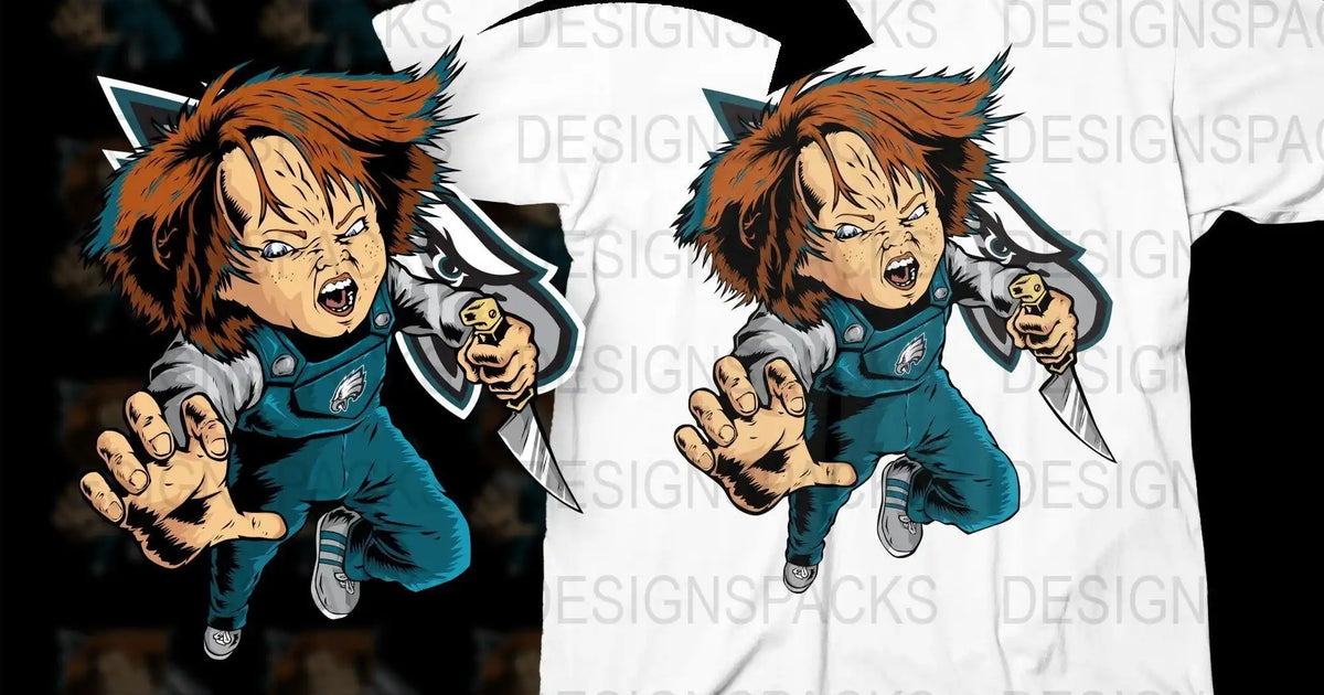 Chucky Halloween Football Horror Png Digital Download – DESIGNSPACKS