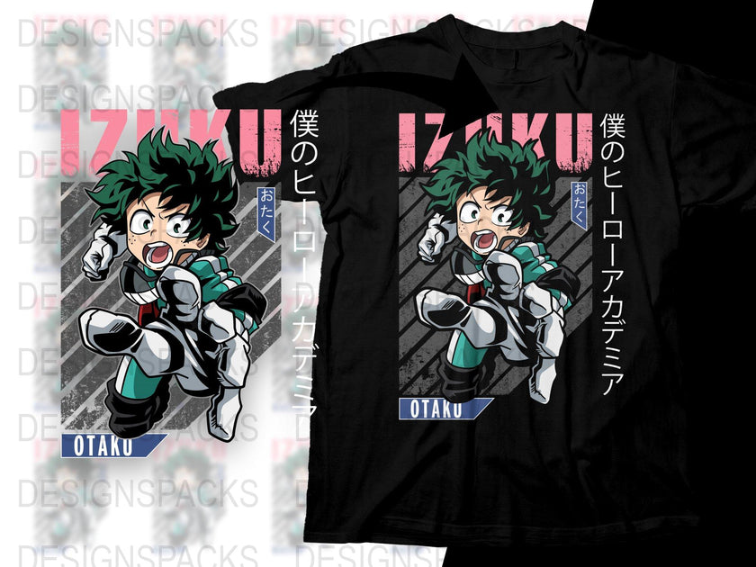 Izuku Design Otaku Anime Graphic Funky Cool Png Digital Download