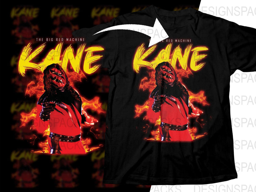 The Big Red Machine Kane Wrestling Star Wrestling Bootleg Graphic Png