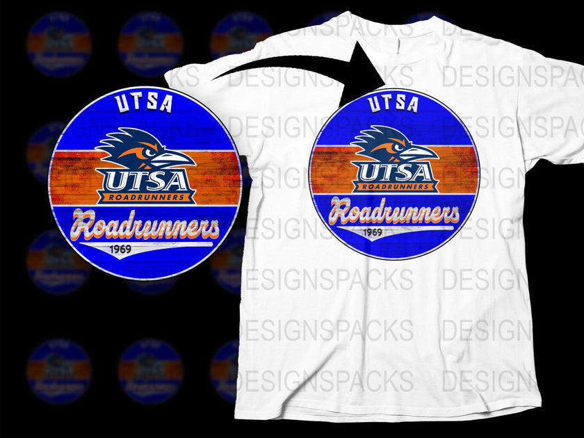 UTSA Roadrunners Vintage Style Logo Sports Png Digital Download