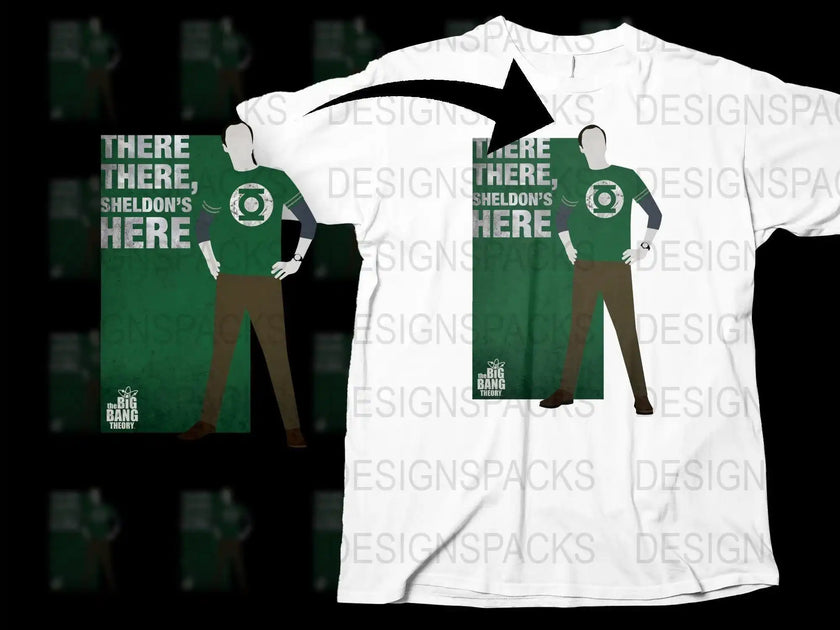 Sheldon Cooper There There Sheldon's Here Png Digital Download