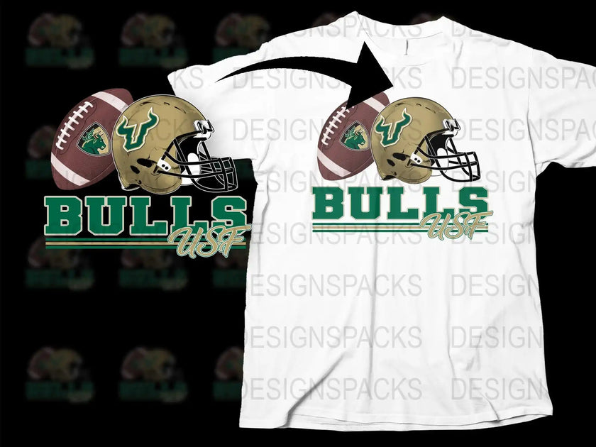 USF Bulls Football Team Graphic Png Digital Download