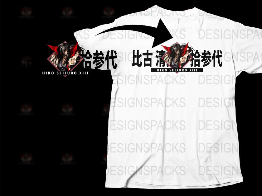 Hiko Seijuro XIII Swordsman of Rurouni Kenshin Anime Png Digital Downl