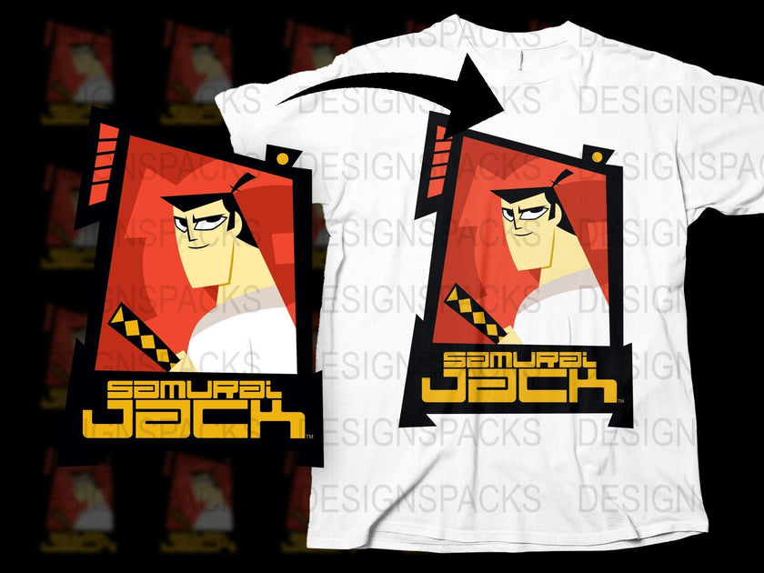 Samurai Jack Graphic Design Png Digital Download