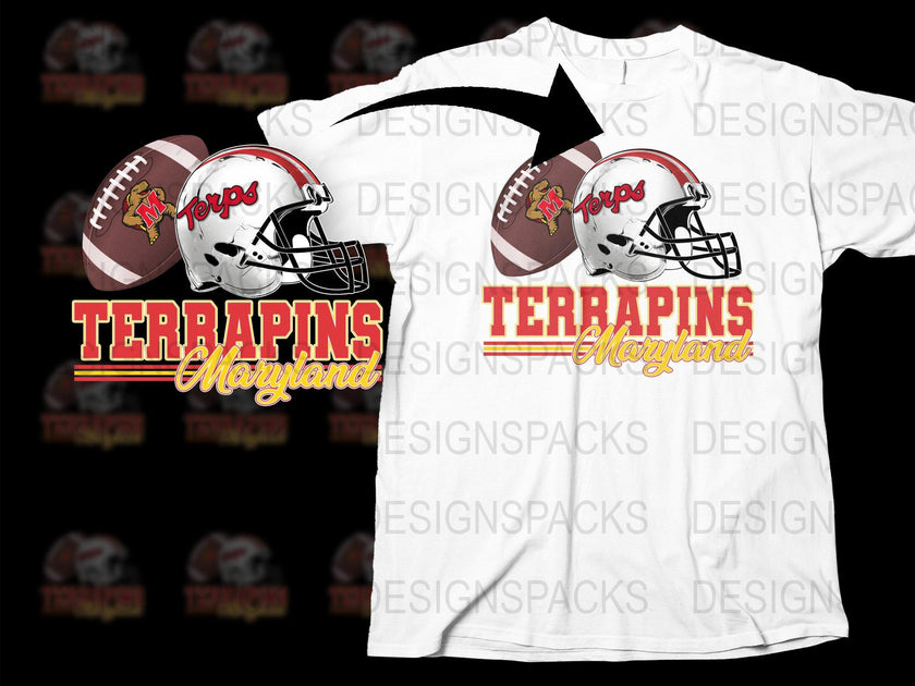 Maryland Terrapins Football Team Logo Png Digital Download