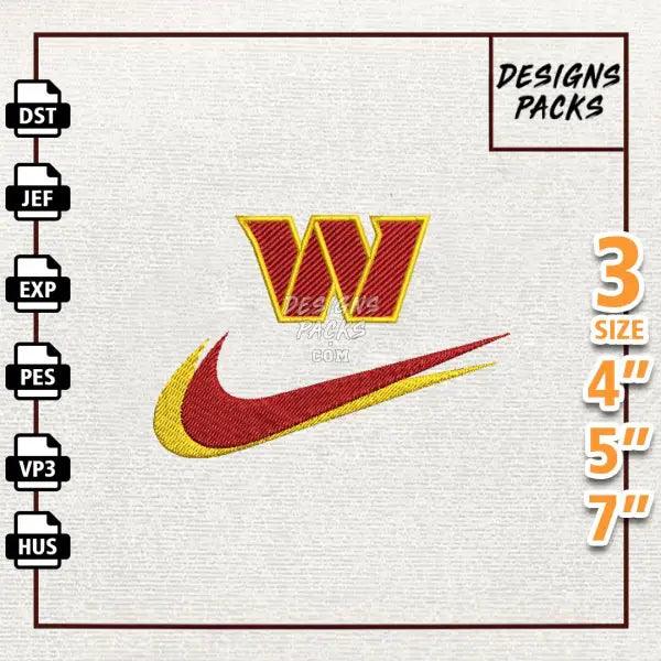 Football Washington Commanders Embroidery Design