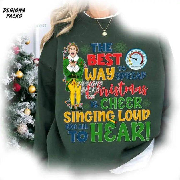 Funny Christmas Spread Christmas Cheer Elf Movie Christmas Buddy The E
