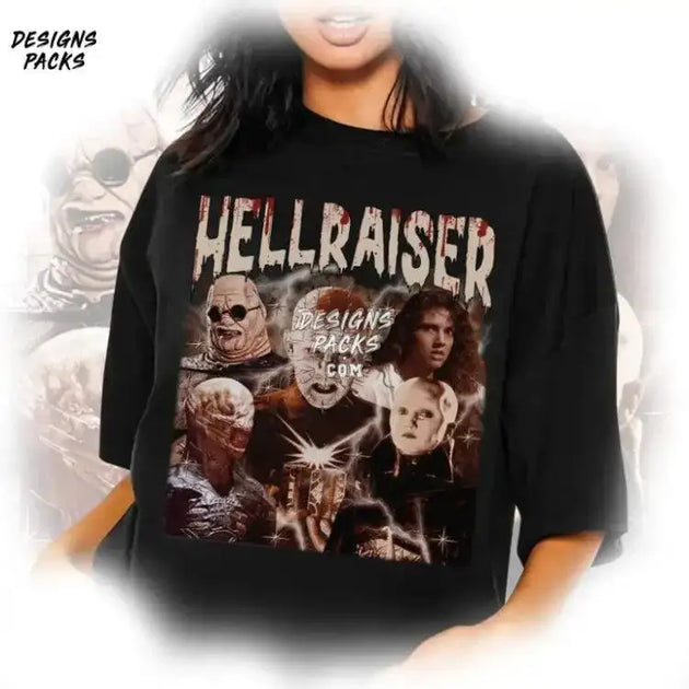 Hellraiser Homage TV Horror Movie Hellraiser Pinhead Vintage PNG Desig
