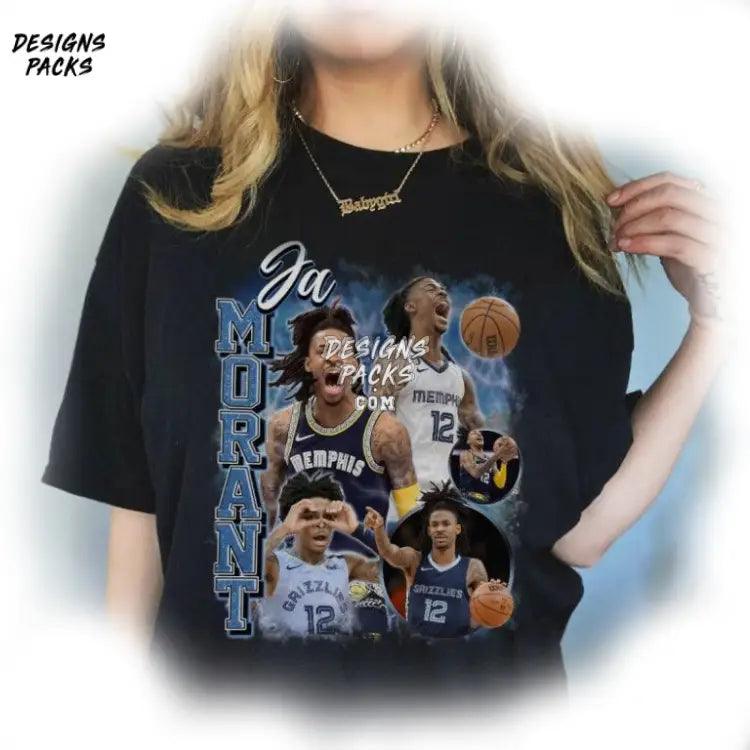 Ja Morant Classic 90s Graphic Design Vintage 90s Ja Morant PNG Design