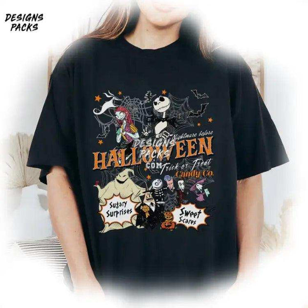 Jack Skellington Sally Oogie Boogie Family Halloween The Nightmare Bef