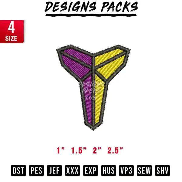 kobe logo Embroidery Design