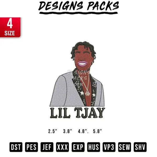 Lil Tjay Embroidery Design
