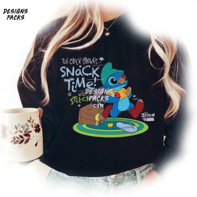 Looking Like A Snack Ohana Means Family Cartoon Stitch in Costume Gus