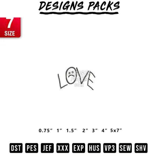 Love Sad minis Embroidery Design