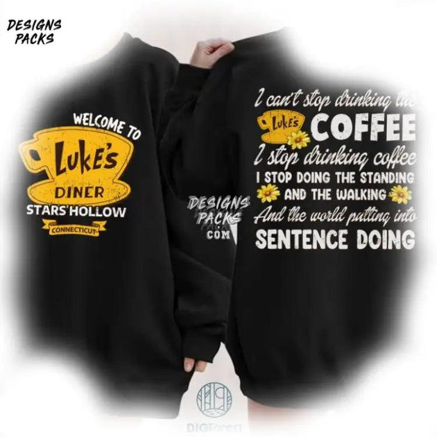 Luke’s Diner Vintage tars Hollow Retro Luke’s Diner Stars Hollows PNG